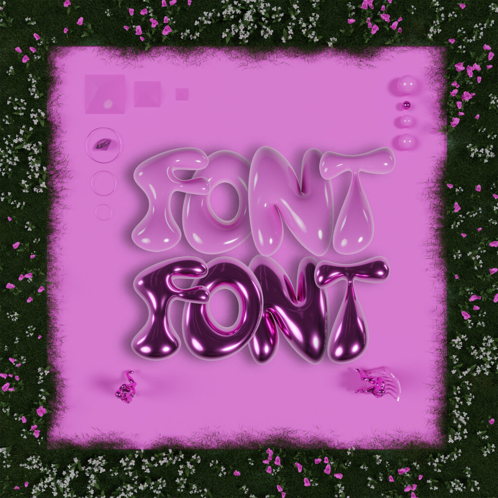 This is uhh Pink Font - Mohlz Art